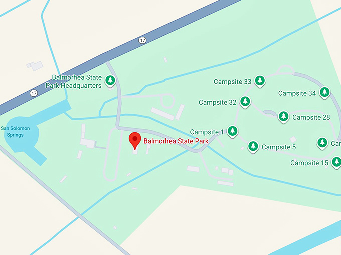 16. balmorhea state park map