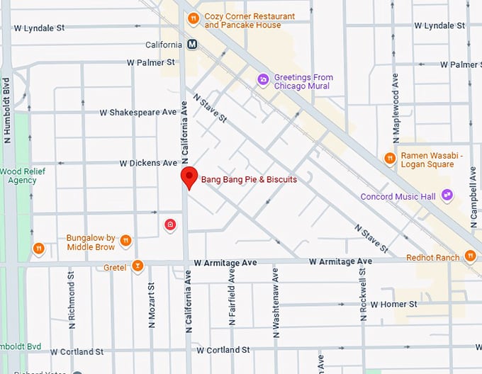 16. bang bang pie & biscuits map