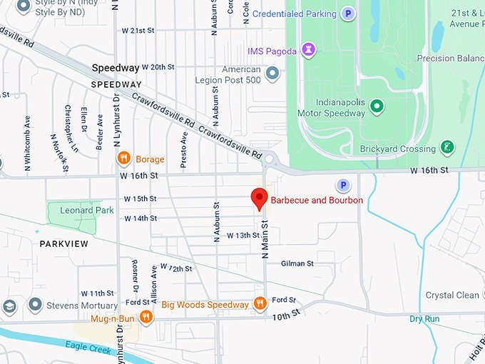 16. barbecue and bourbon map