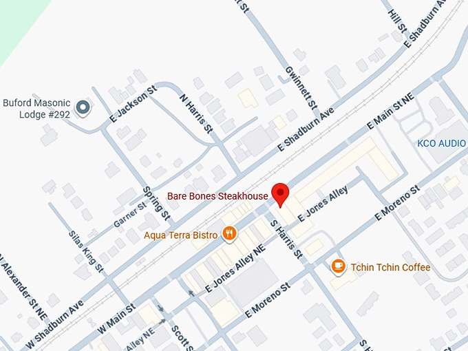 16. bare bones steakhouse map