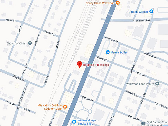 16. bargains & blessings map