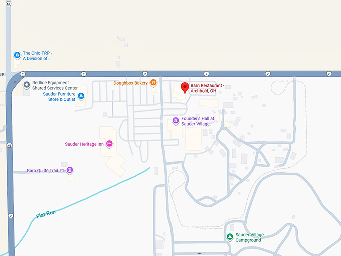 16. barn restaurant map