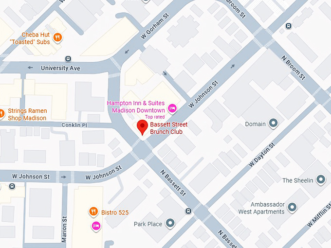 16. bassett street brunch club map