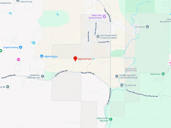 16. bates nut farm map