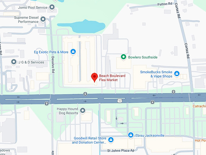 16. beach boulevard flea market map