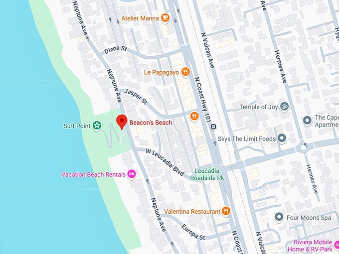 16. beacon’s beach map