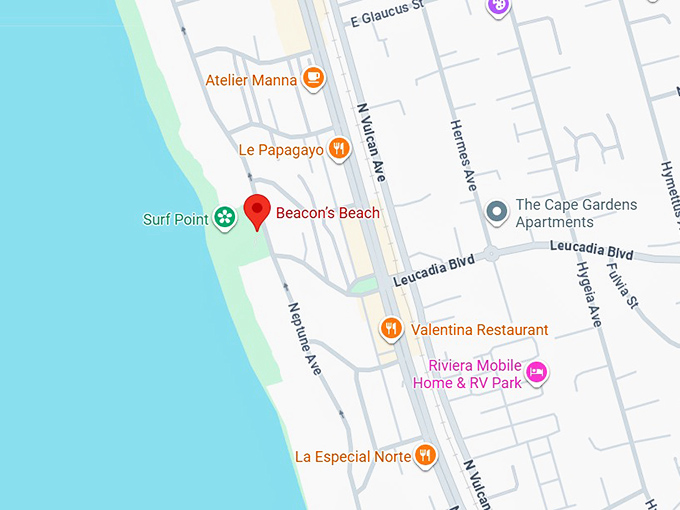 16. beacon&rsquo;s beach map