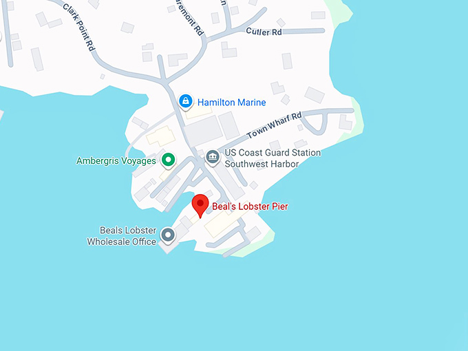 16. beal's lobster pier map