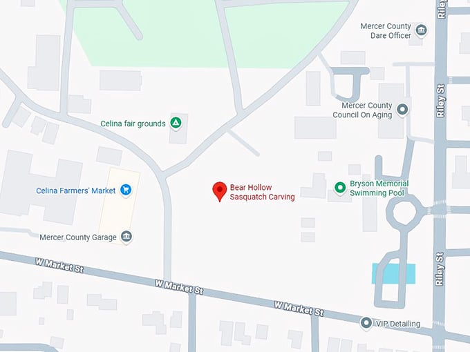 16. bear hollow sasquatch carving map