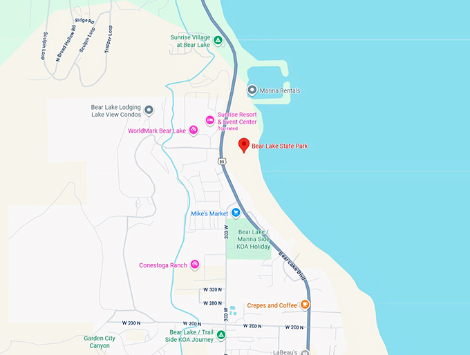 16. bear lake state park map