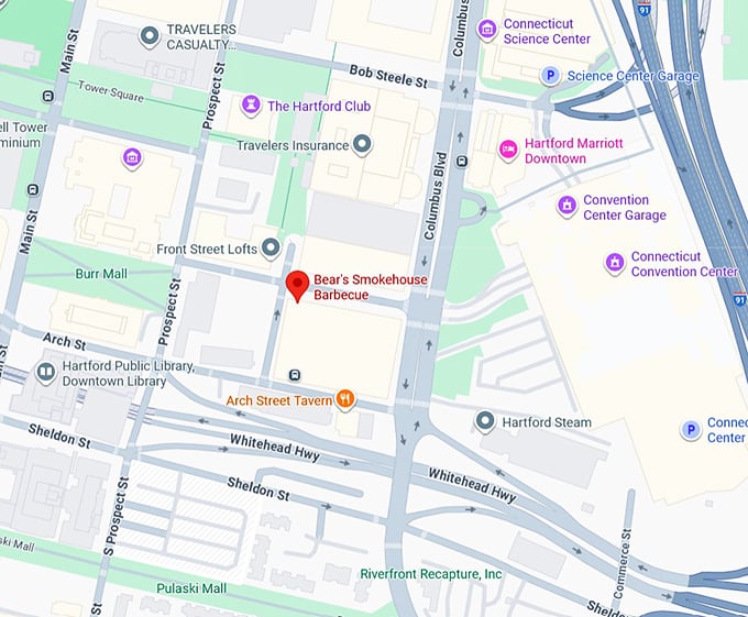 16. bear's smokehouse barbecue map