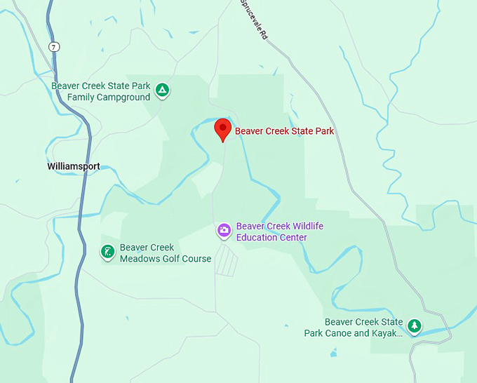 16. beaver creek state park map
