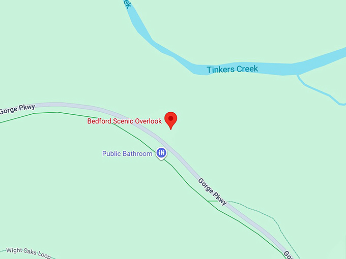 16. bedford scenic overlook map