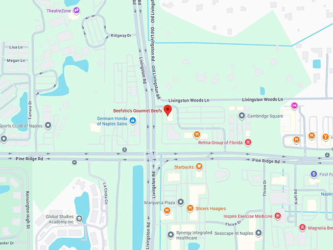 16. beefstro's gourmet beefs map