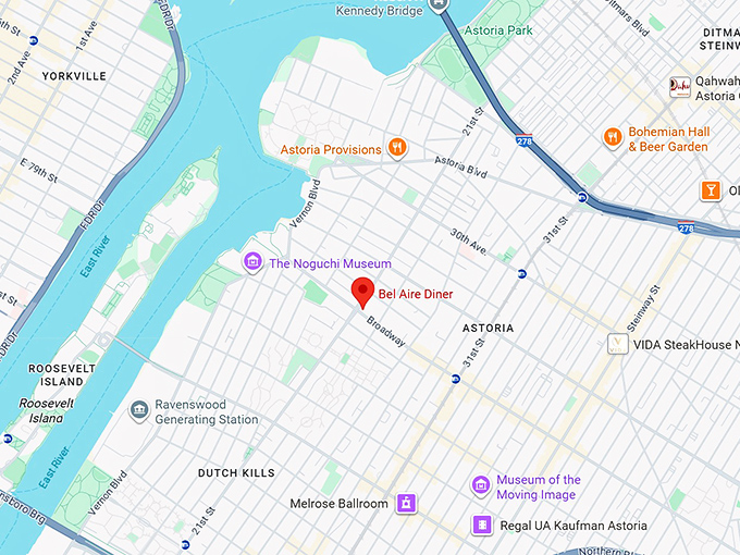 16. bel aire diner map