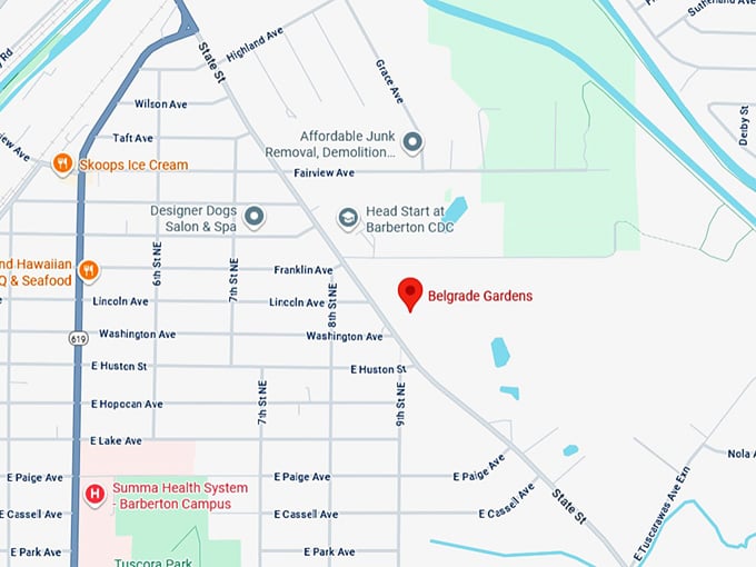 16. belgrade gardens map