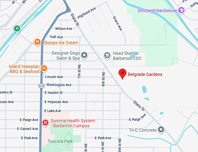 16. belgrade gardens map