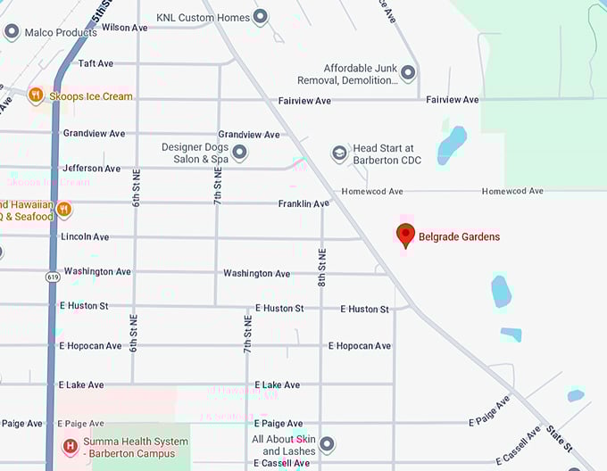 16. belgrade gardens map