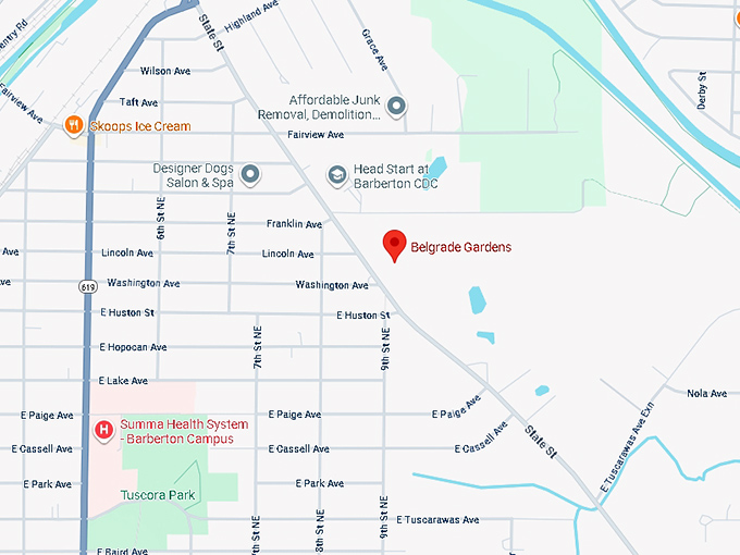 16. belgrades garden map
