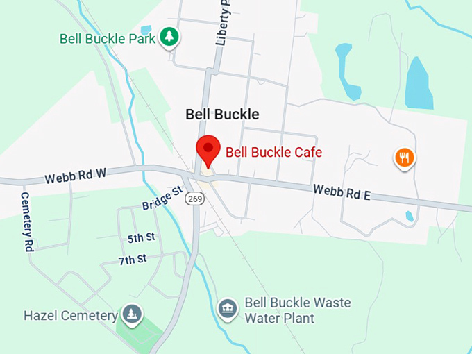 16. bell buckle cafe map