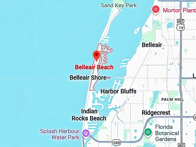 16. belleair beach map