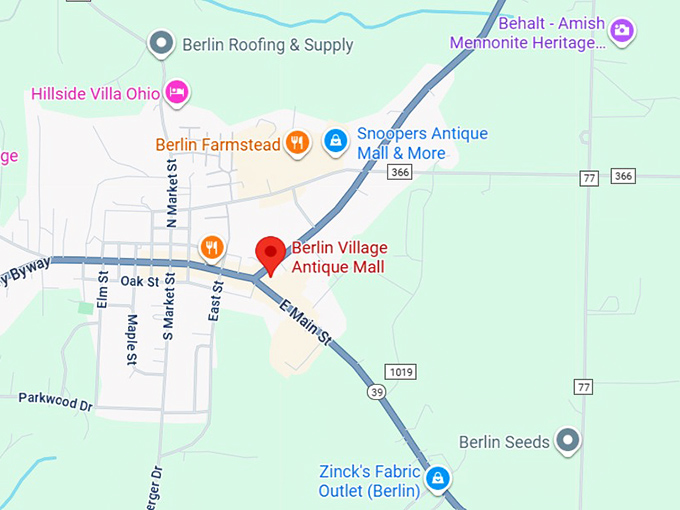 16. berlin village antique mall map