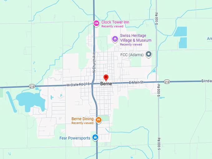 berne, indiana map