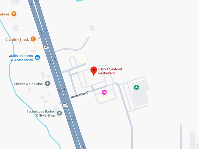 16. berry's seafood restaurant map