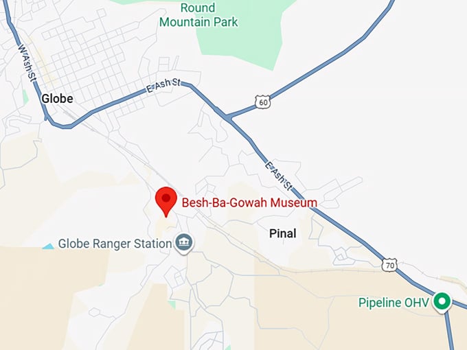 16. besh ba gowah museum map