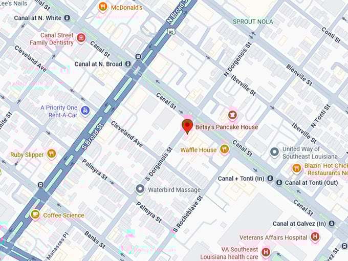 16. betsy's pancake house map