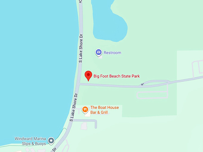 16. big foot beach state park map