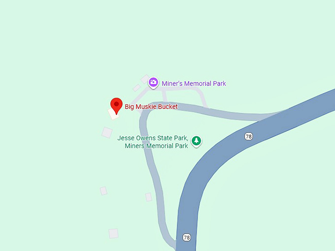 16. big muskie bucket map