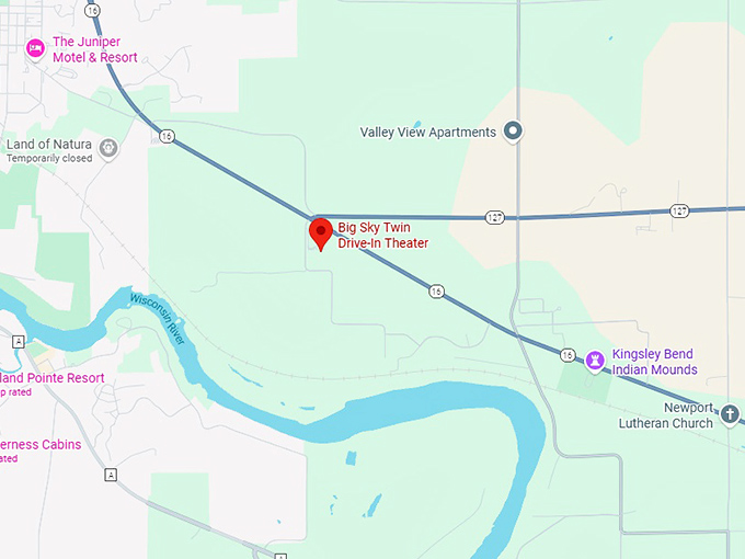 16. big sky twin drive in theater map
