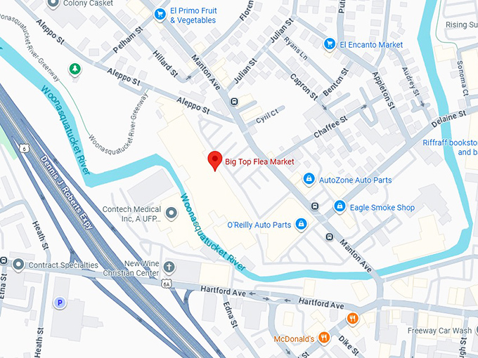 16. big top flea market map