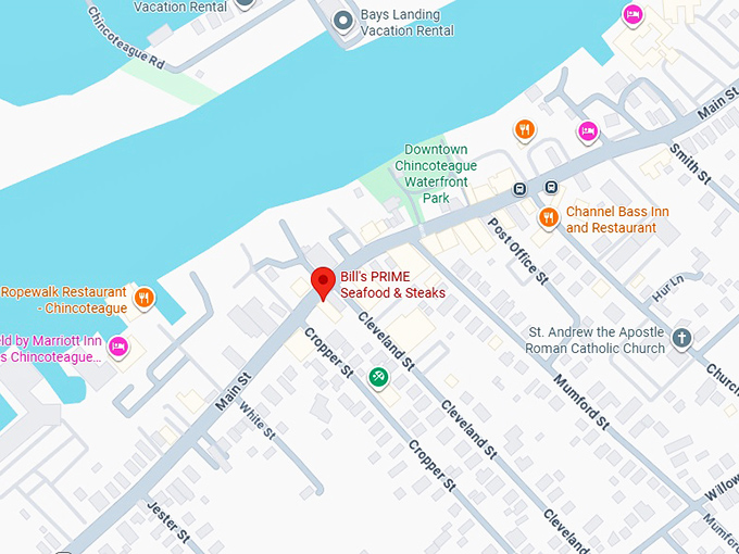 16. bill's prime seafood & steaks map
