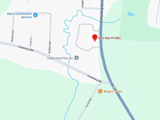 16. bill's real pit bbq map