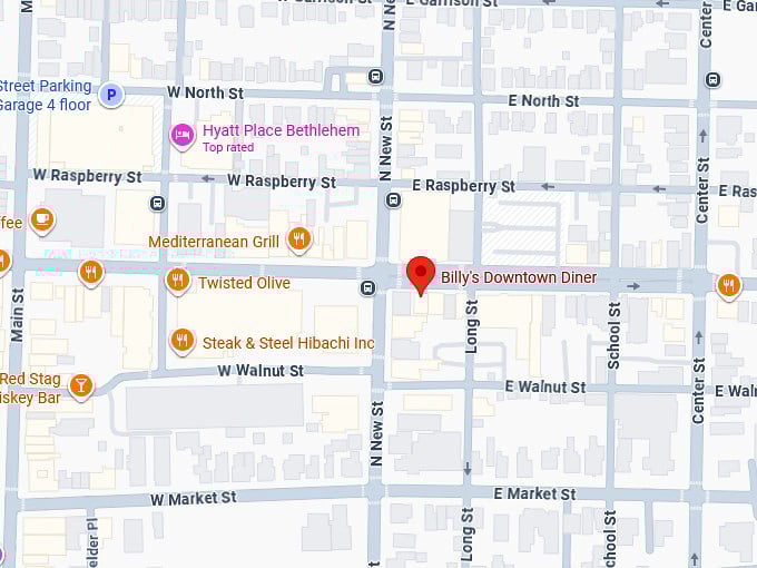 16. billy&rsquo;s downtown diner map