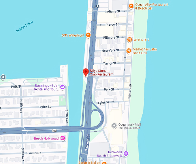 16. billy's stone crab restaurant map