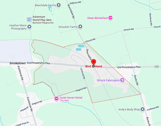 16. bird-in-hand map