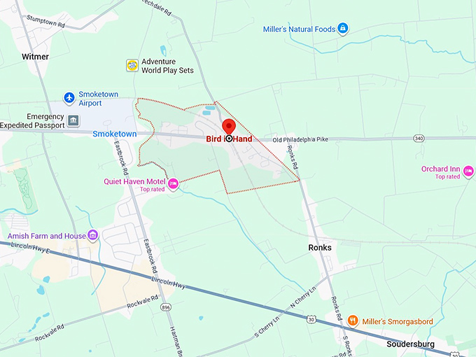 16. bird in hand map