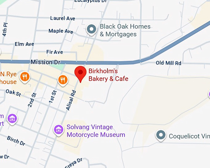 16. birkholm's bakery & cafe map