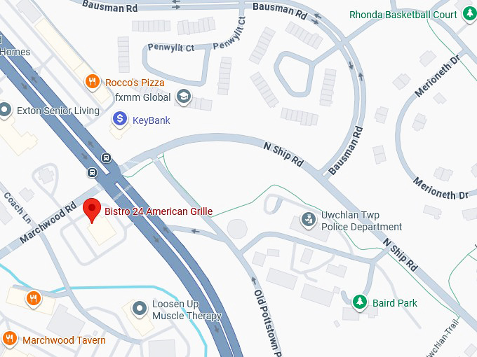 16. bistro 24 american grille map