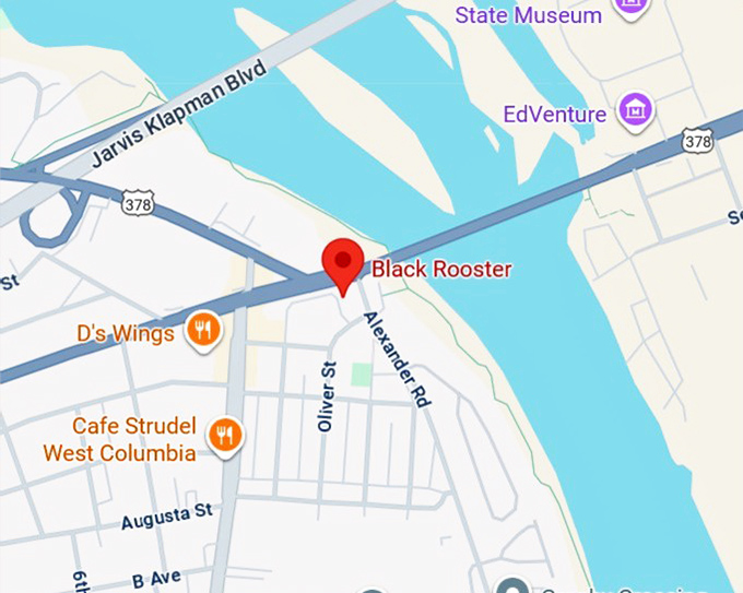 16. black rooster map