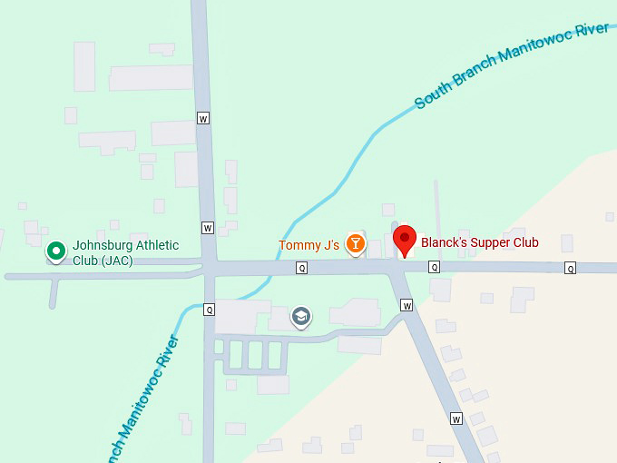 16. blanck's supper club map