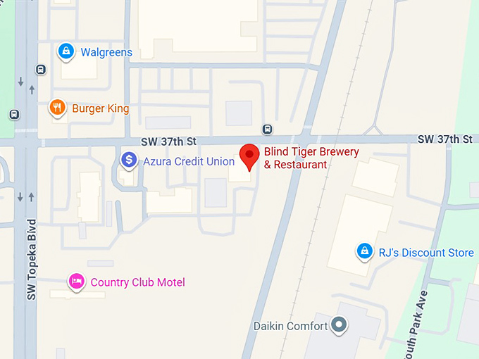 16. blind tiger brewery & restaurant map