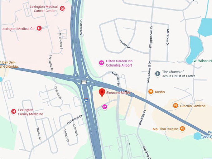 16. blossom buffet map