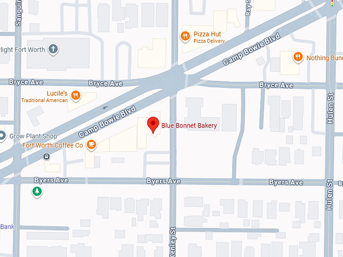 16. blue bonnet bakery map