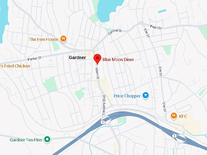 16. blue moon diner map