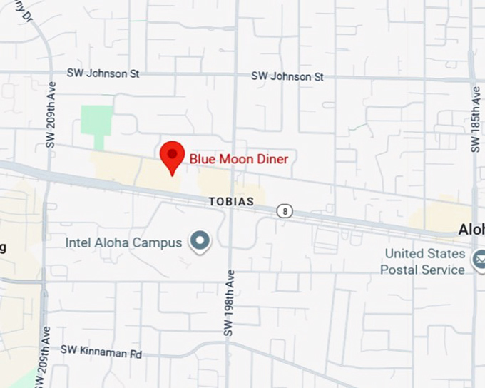 16. blue moon diner map