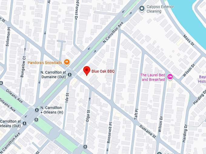 16. blue oak bbq map